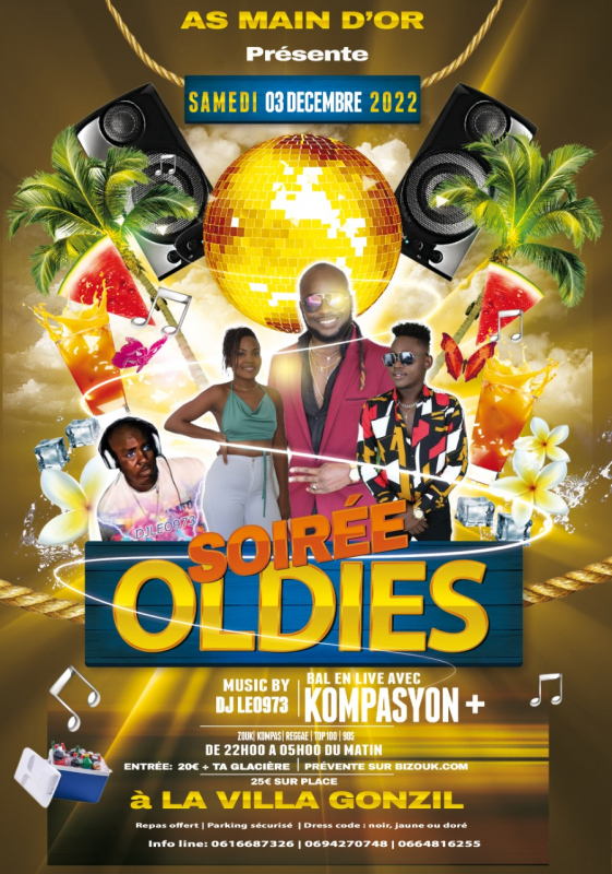 Soirée Oldies - Pk 19 - Guyane - Réservez vos meilleurs moments en ligne