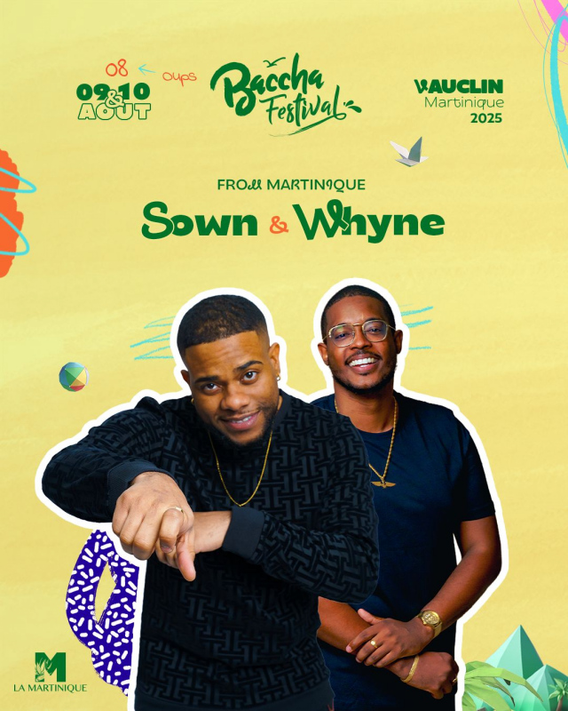 Baccha Festival 2025 - Vauclin - Réservez vos meilleurs moments en ligne