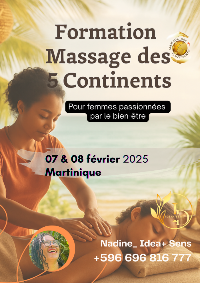Formation Massage Des 5 Continents - Saint-Esprit - Martinique ...